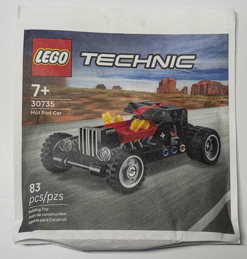 Hot Rod Car LEGO Technic Poly Bag #30735 - Etsy