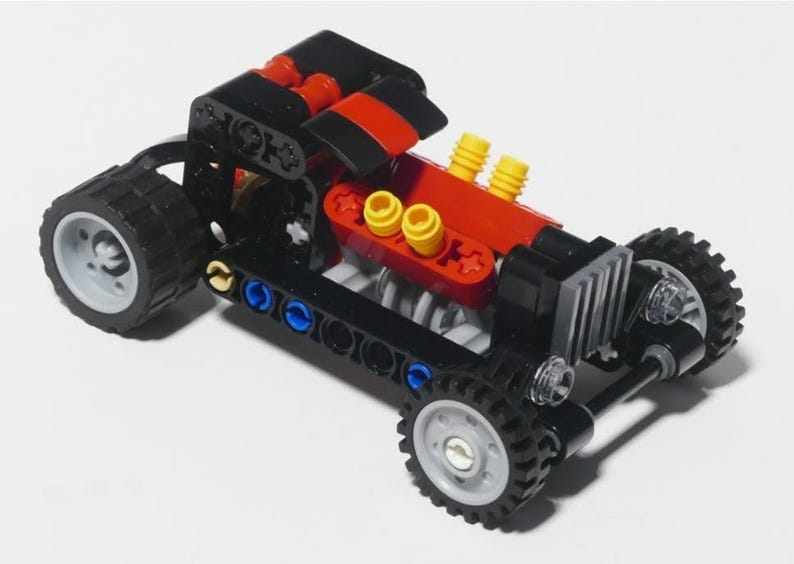 Hot Rod Car LEGO Technic Poly Bag #30735 - Etsy