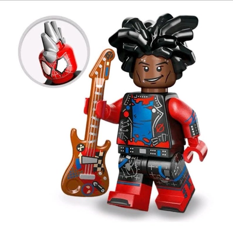 Spider-punk Across the Spider-verse RETIRED Minifigure ~ 71050 - Etsy