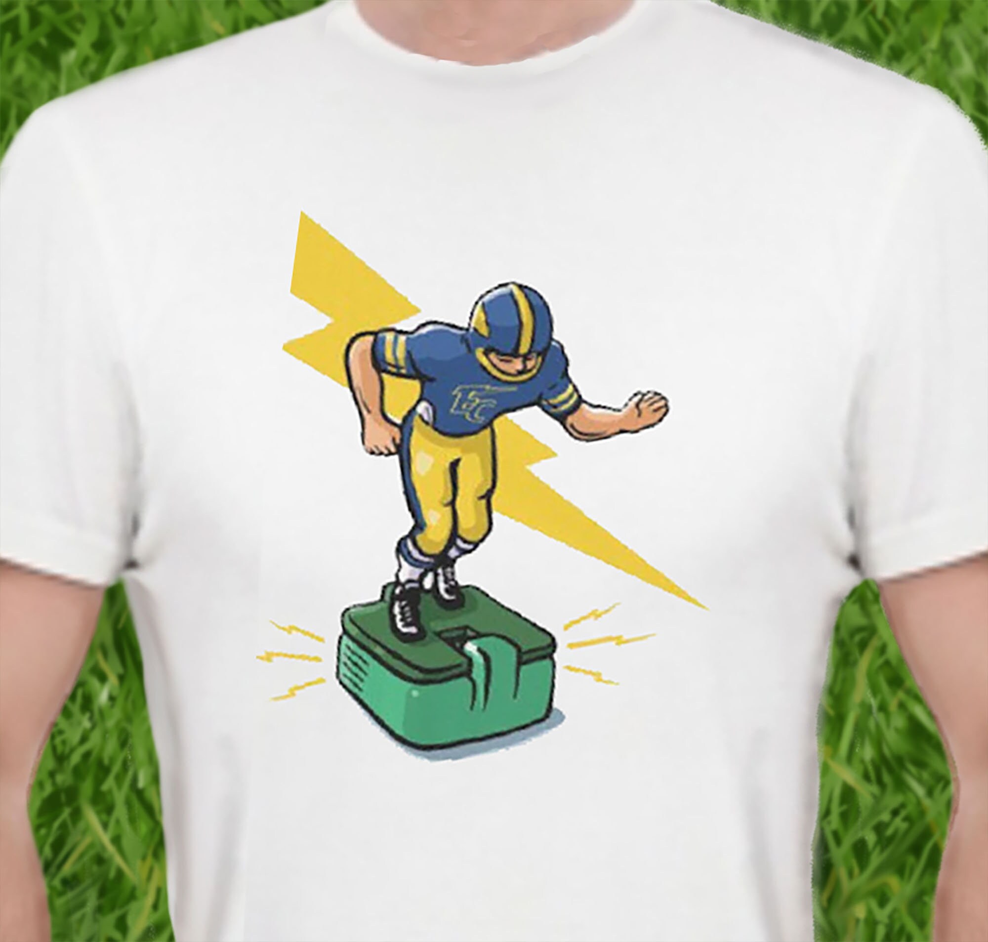 Electric Football Player T-shirt - Etsy