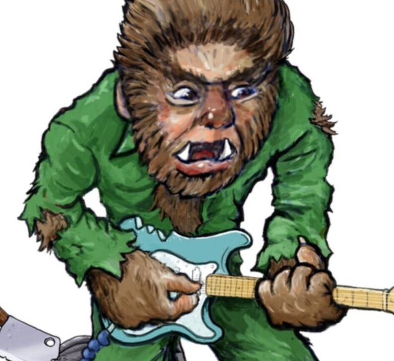Wolfman Magnet Werewolf Electric Guitar - Etsy