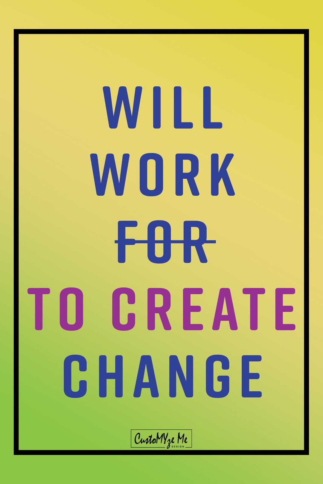 CHANGE Poster | Wall Art, Typography Wall Print, Decor, Inspirational ...