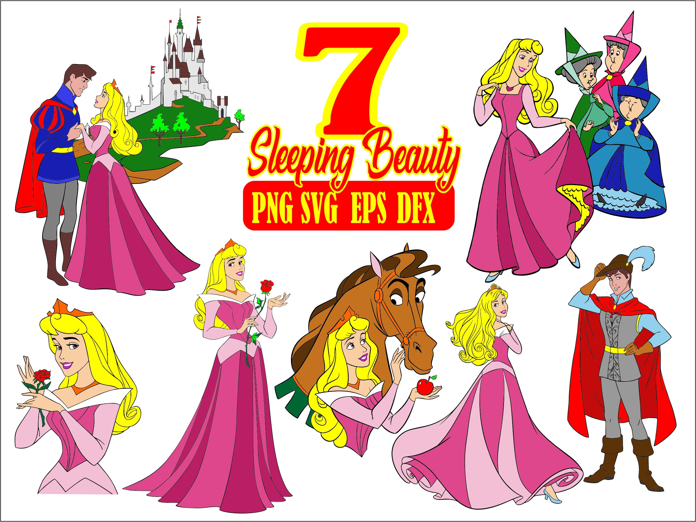 Free Clipart Sleeping Beauty