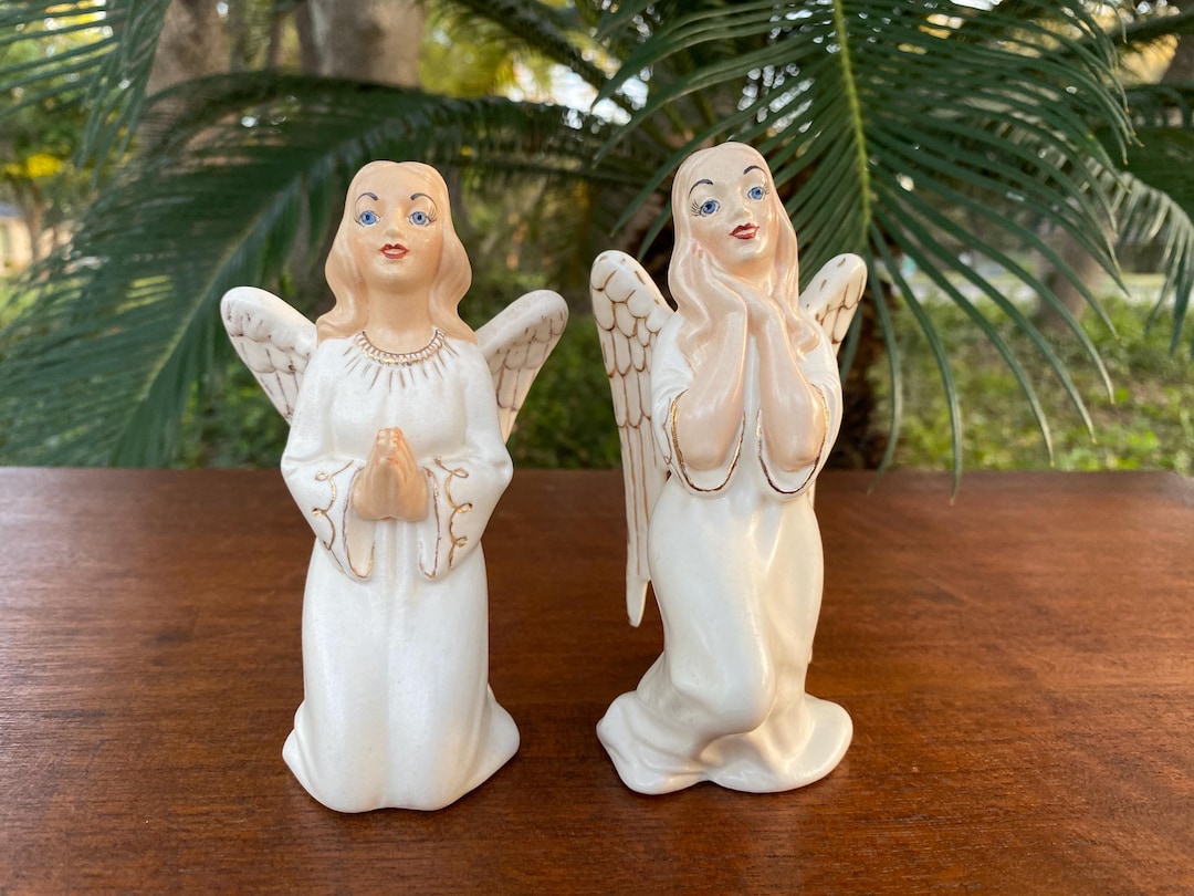 Vintage Holland Mold Nativity Kneeling Angels Set of Two - Etsy