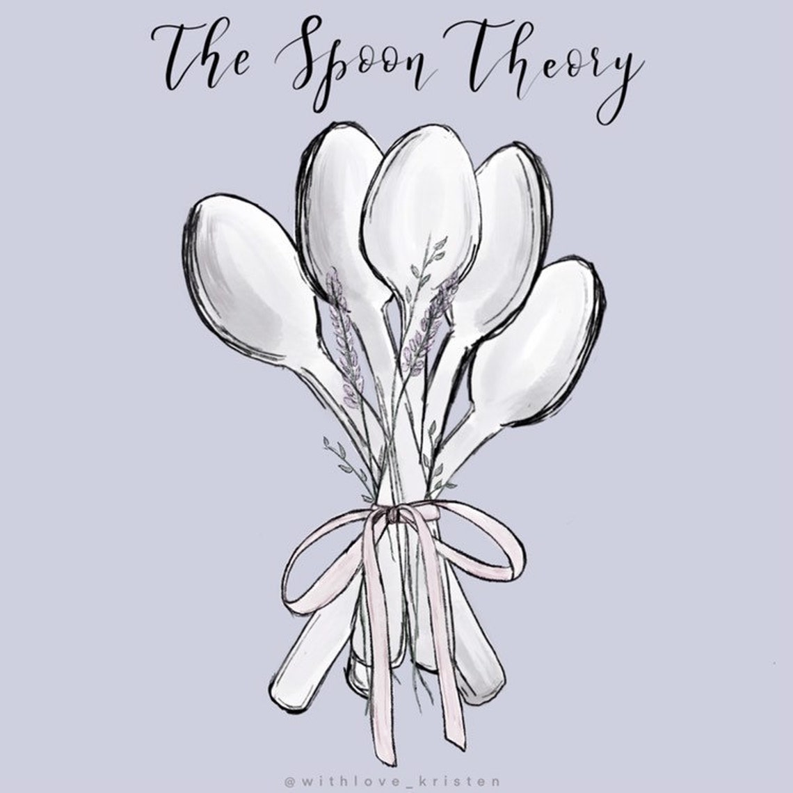 The Spoon Theory Art Print Spoonie Chronic Illness Hope | Etsy