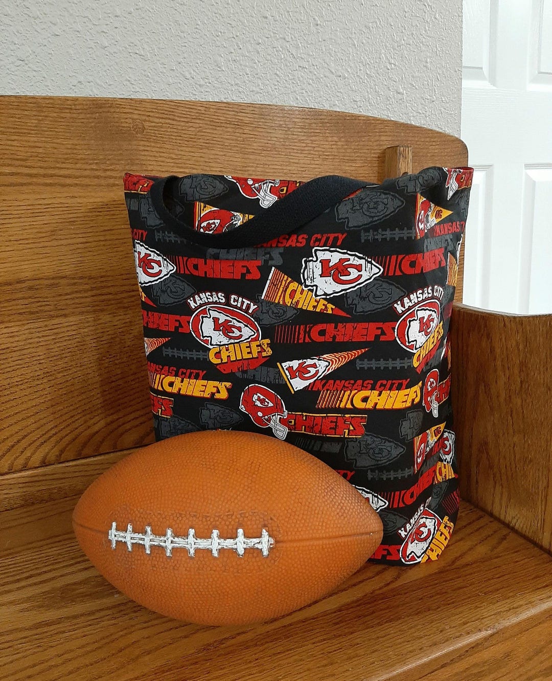 Kansas City Chiefs Tote With Pockets - Etsy