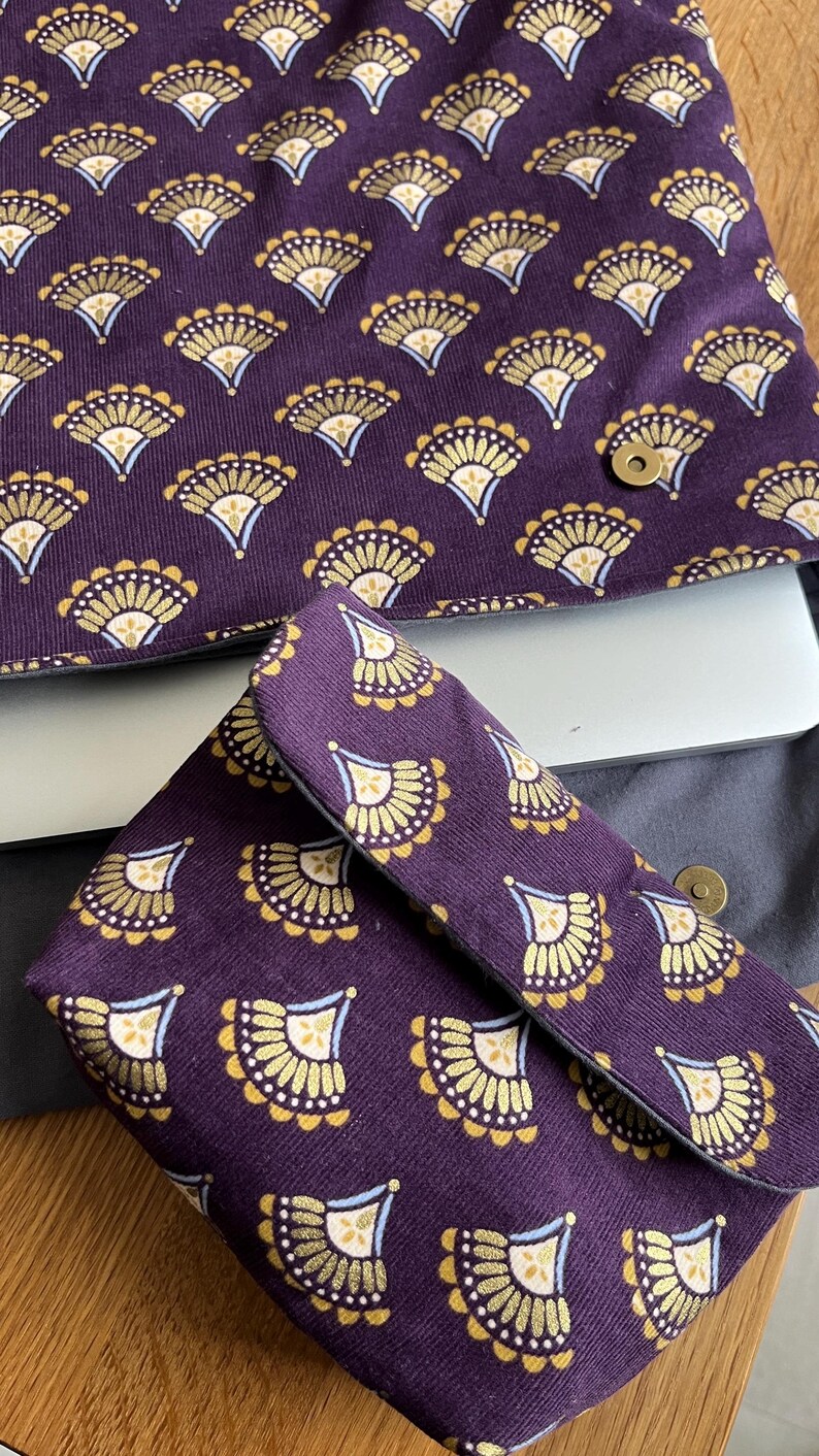 Laptop - Pad Case - Organic Fabric Hand Crafted - Etsy