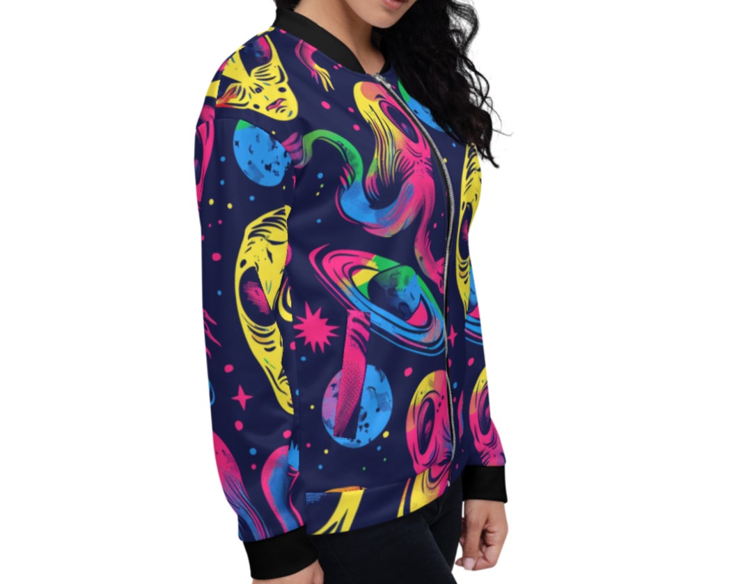 Bomber Jacket, Bomber, Alien, Aliens, Alien Shirt, Streetwear, UFO ...
