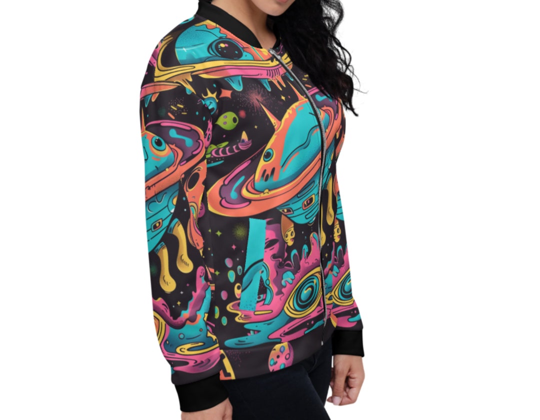 Bomber Jacket, Bomber, Alien, Aliens, Alien Shirt, Streetwear, UFO ...