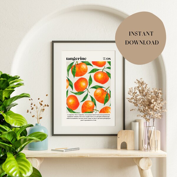 Tangerine Wall Art - Etsy
