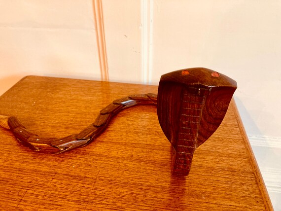 Art & Collectibles Sculpture SALE Vintage Wooden Snake Art Objects etna ...