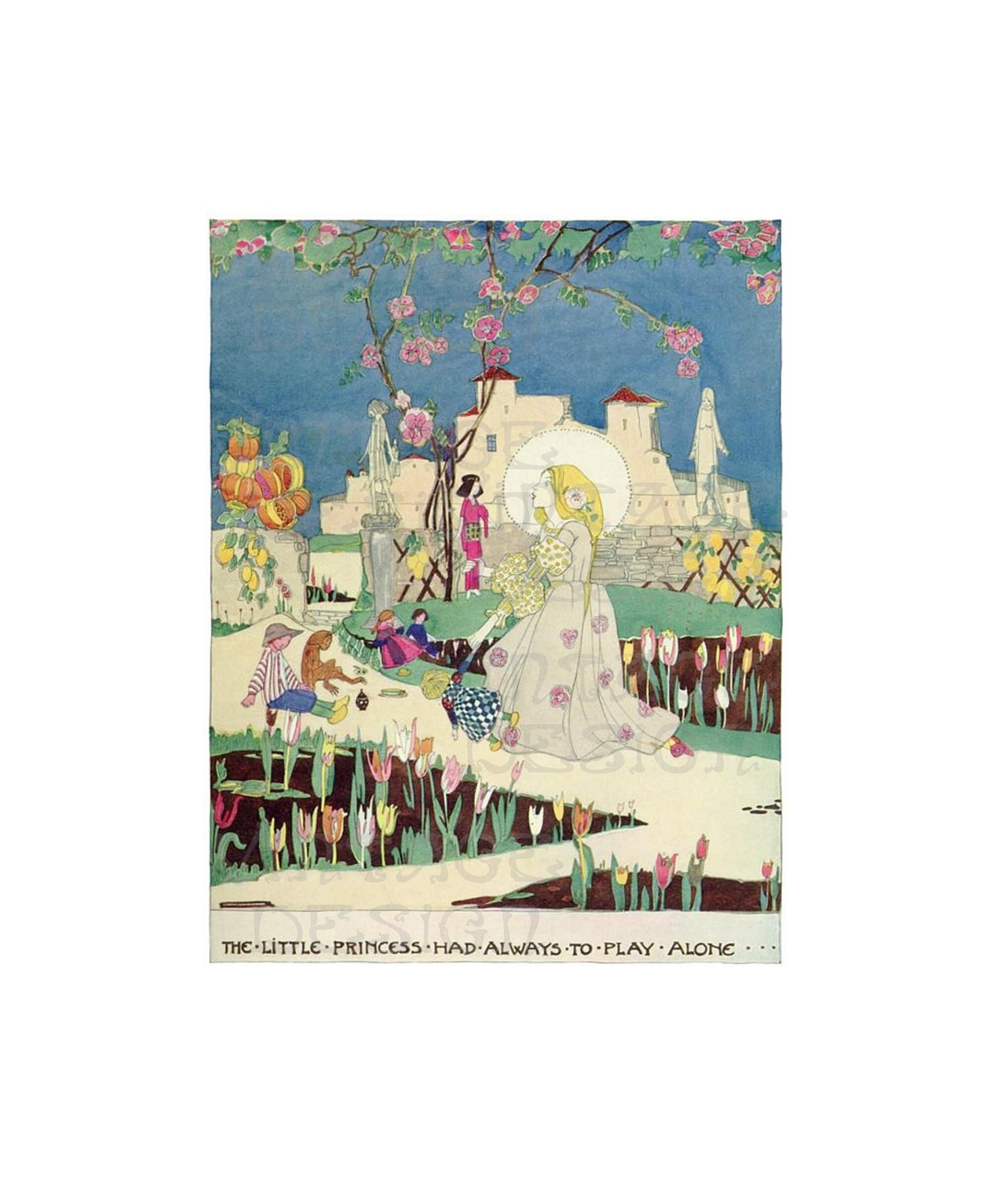 The Little Princess, Jessie M. King, Art Nouveau Illustration, Art ...
