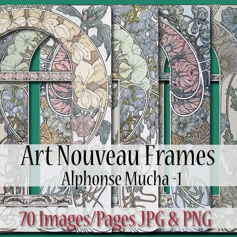Art Nouveau Graphic - Etsy