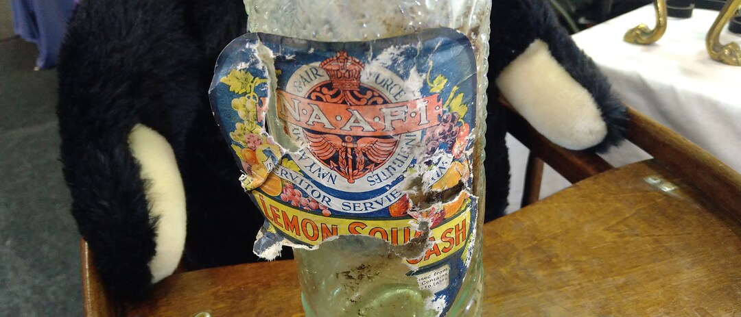 WWII Era Naafi Lemon Squash Glass Bottle by Idris London - Found in ...