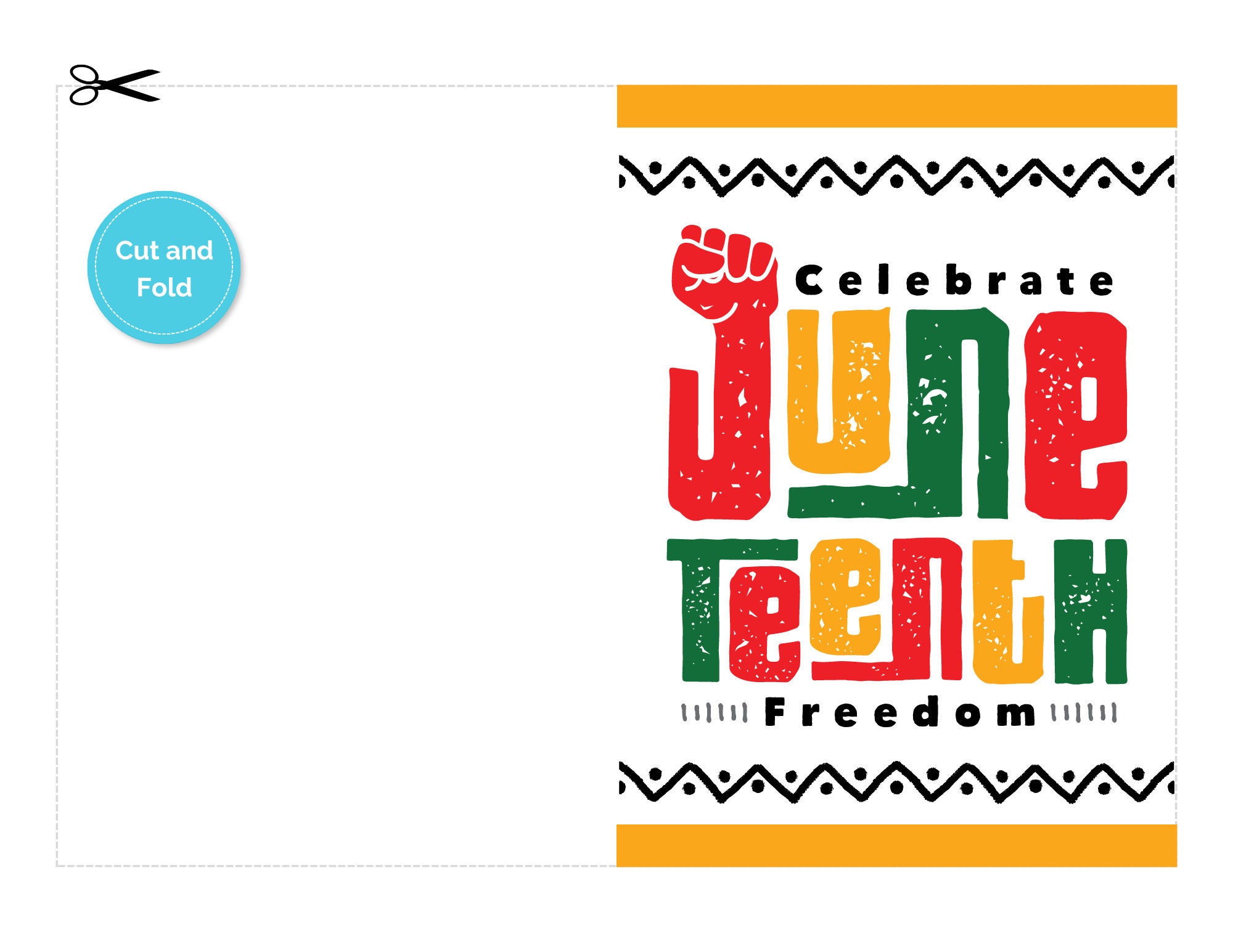 Juneteenth Greeting Card | Juneteenth Gift | Juneteenth Decor ...