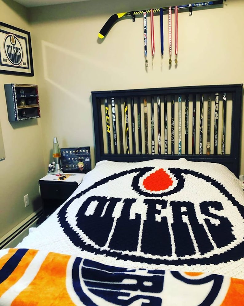 Edmonton Oilers Twin/queen Size Crochet Pattern - Etsy