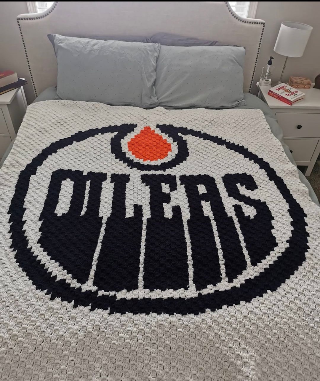 Edmonton Oilers Twin/queen Size Crochet Pattern - Etsy Canada