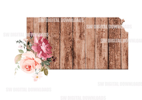 Kansas State Floral PNG Kansas Clip Art Floral PNG | Etsy