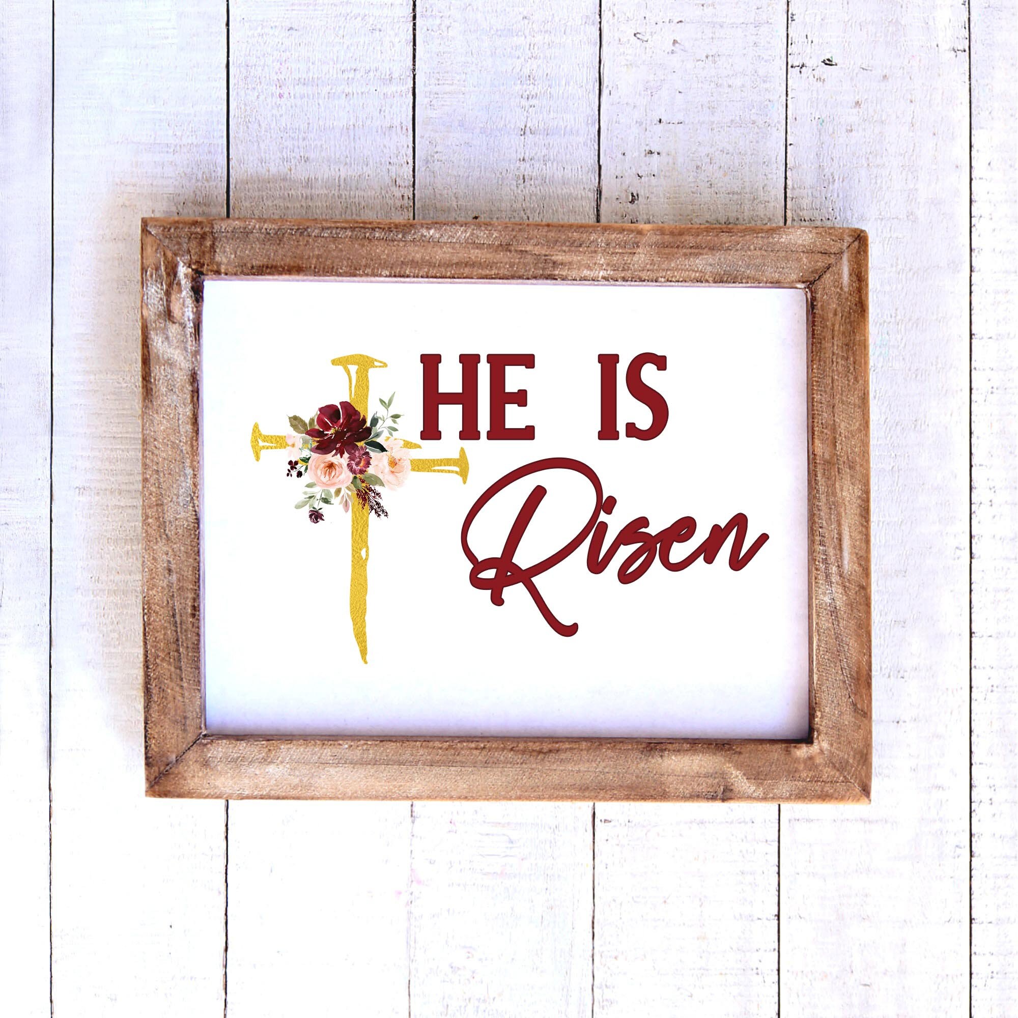 He is Risen Clipart, He is Risen PNG, Easter Clipart PNG, Sublimation ...