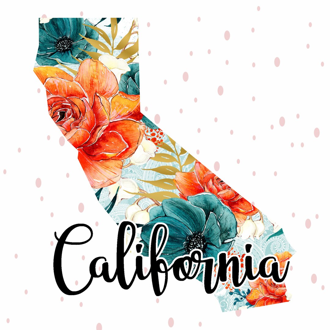 California State Floral PNG, California Clip Art, Floral PNG ...
