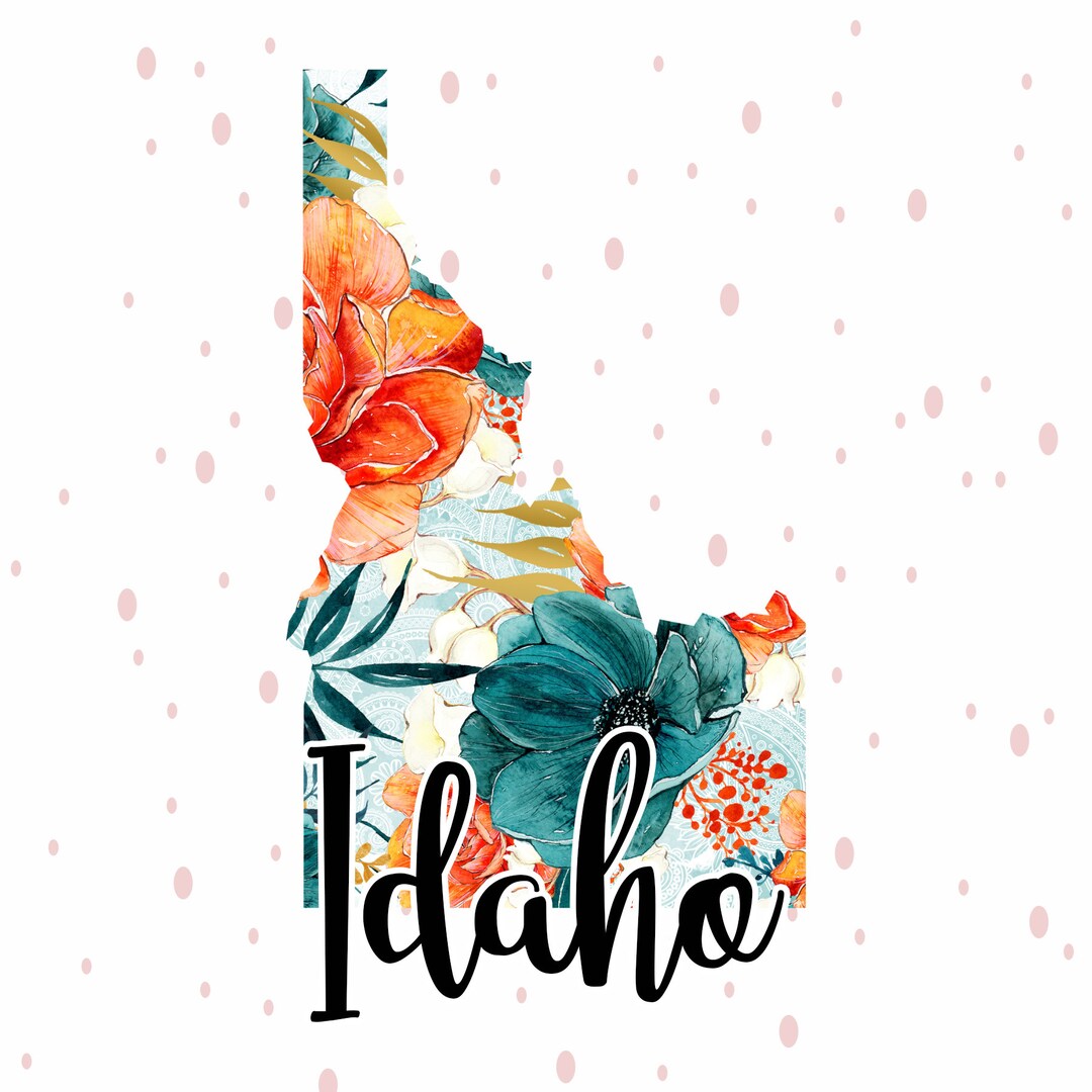 Idaho State Floral PNG, Idaho Clip Art, Floral PNG, Sublimation Clipart ...