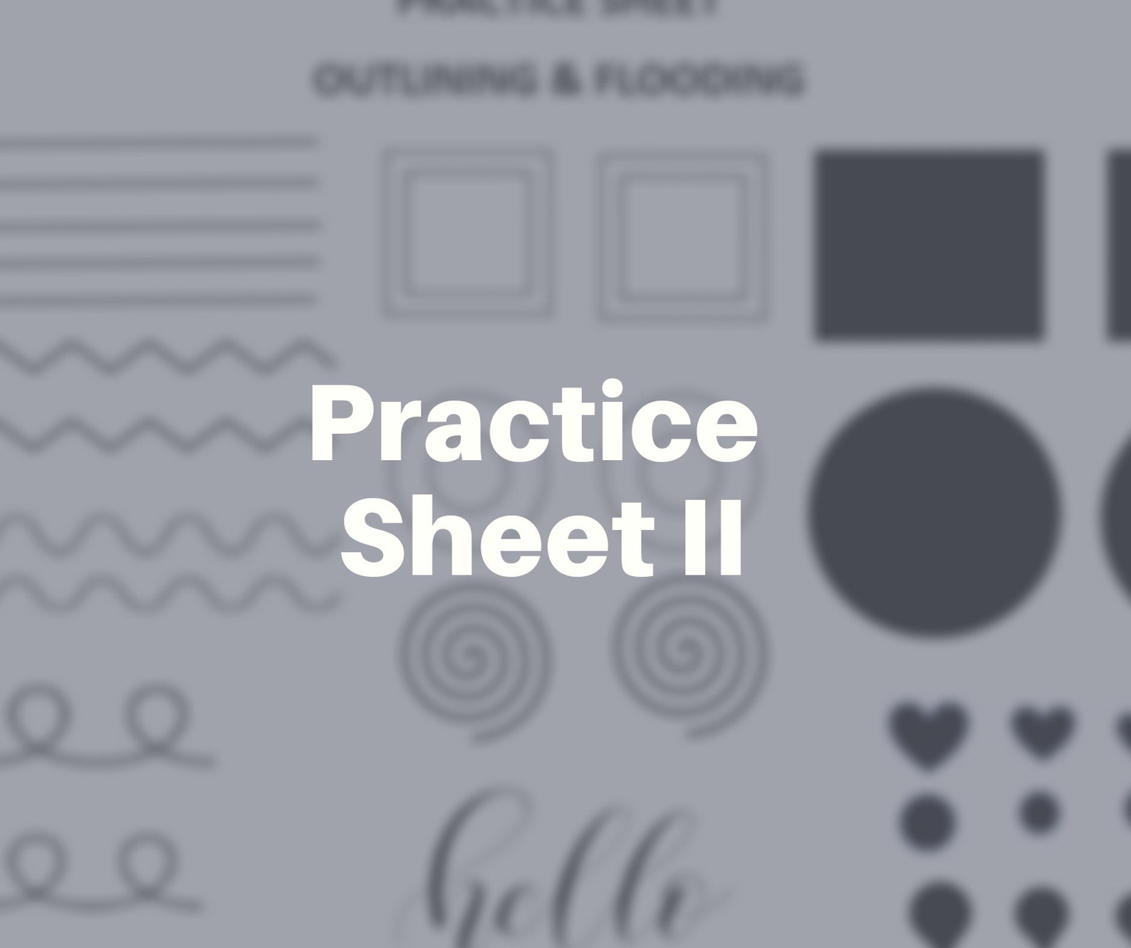 Piping Practice Sheet II - Etsy