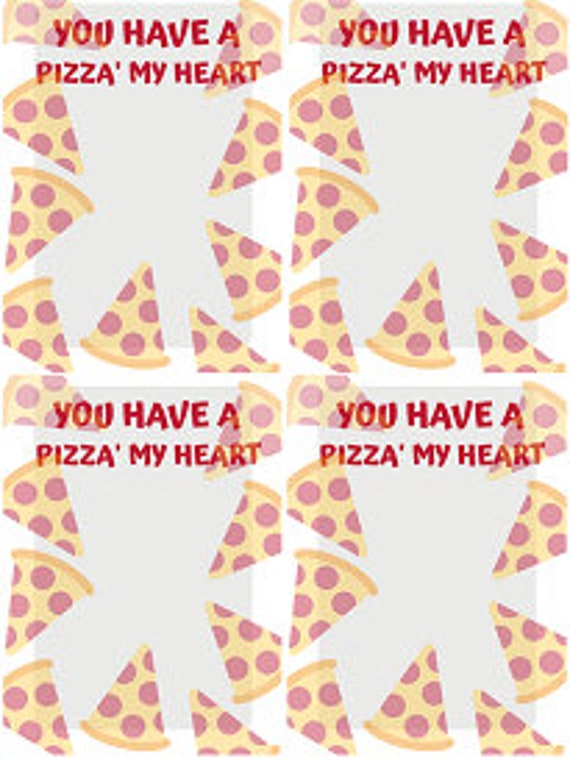 You Have a Pizza My Heart Printable Card | Etsy