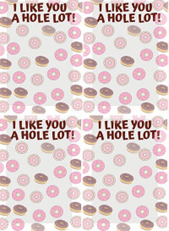 I like you a Hole Lot Printable Card | Etsy