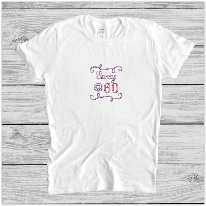 60th Birthday Embroidery/happy 60th Birthday/60 Year Embroidery/happy ...