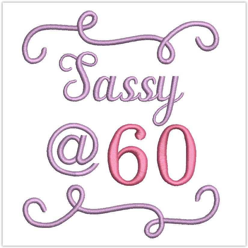 60th Birthday Embroidery/happy 60th Birthday/60 Year Embroidery/happy ...