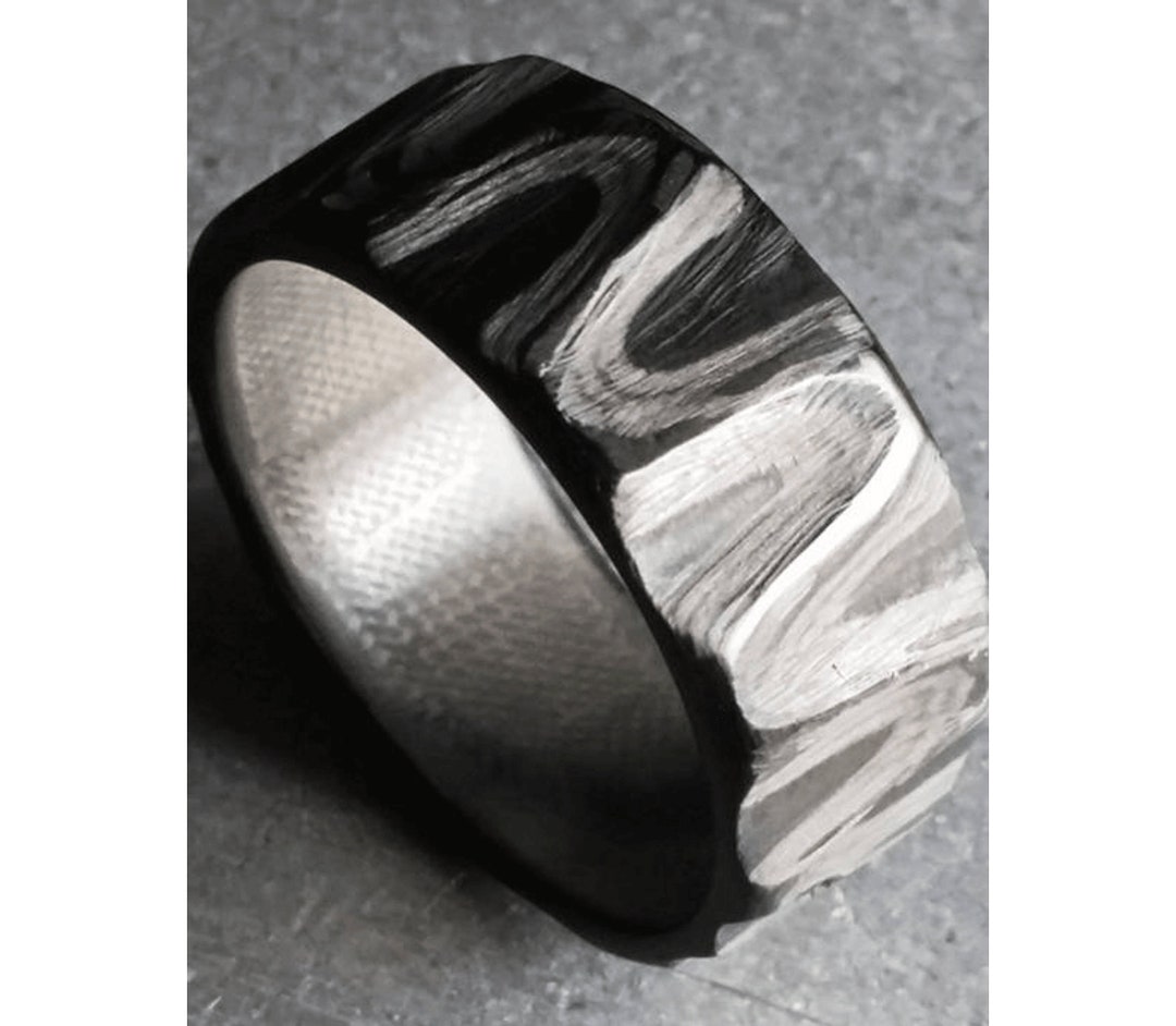 Rockfiber Carbon Fiber Ring Wedding Band Engagement Ring - Etsy