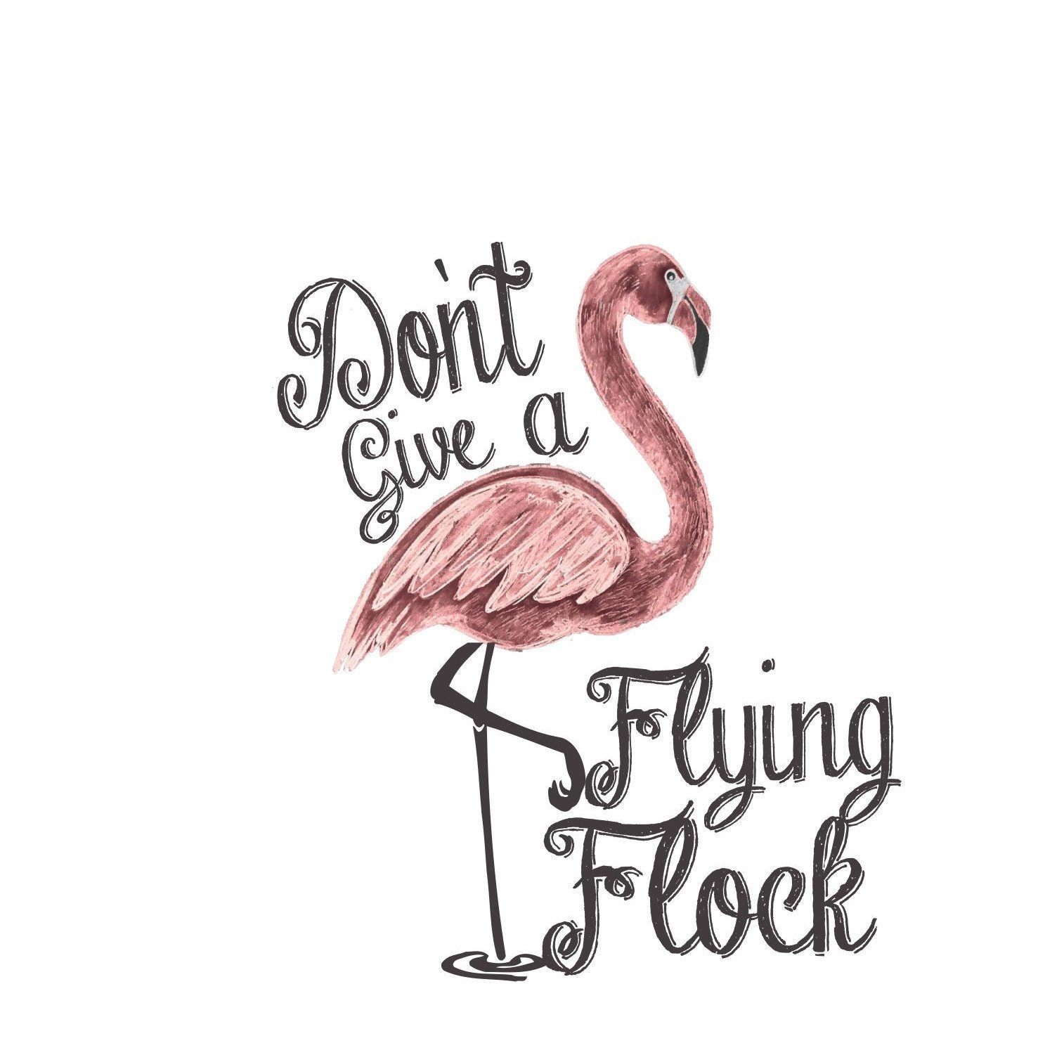 Flying Flamingo Drawing