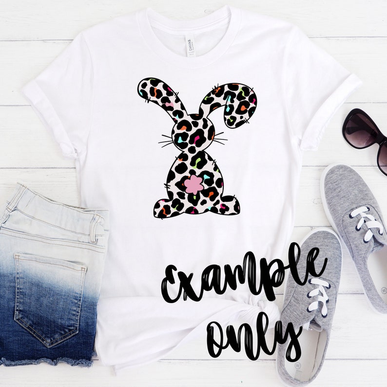 Easter Bunny Cute Leopard Png for Sublimation Screen Printing Printable ...