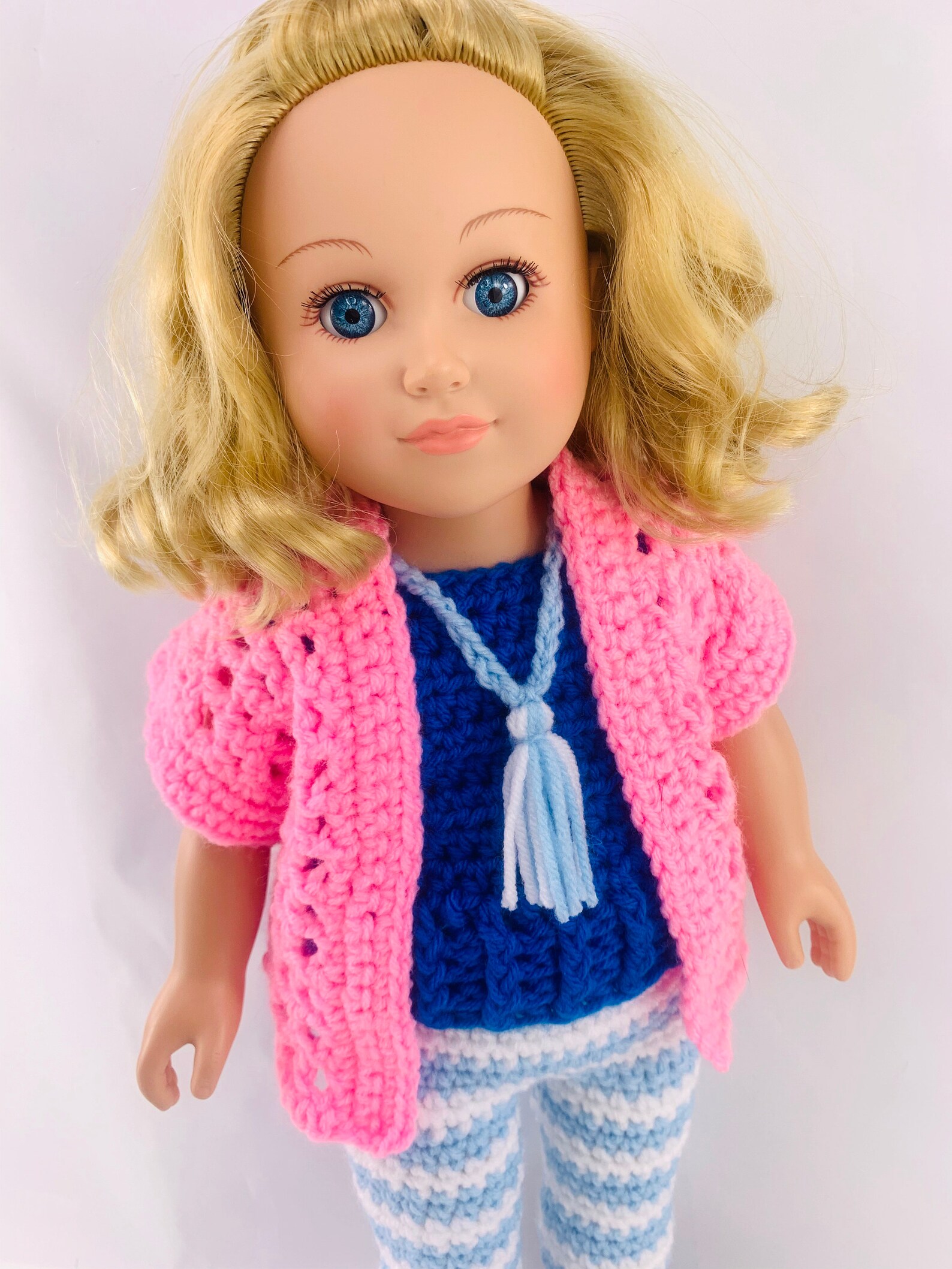 18 Doll Kinley Casual Pant Set Crochet Pattern 18 Inch | Etsy