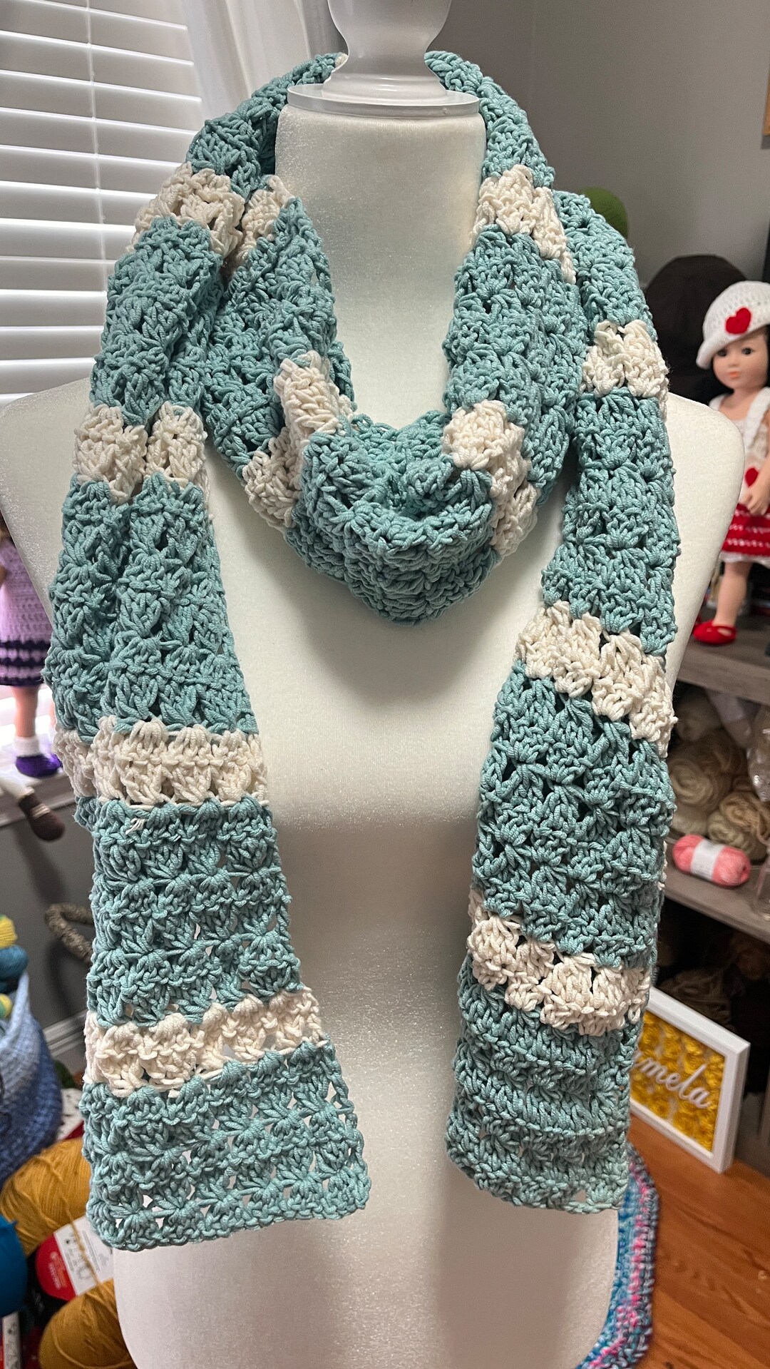Crown Cluster Scarf Crochet Pattern, PDF Pattern, Beginner Friendly ...