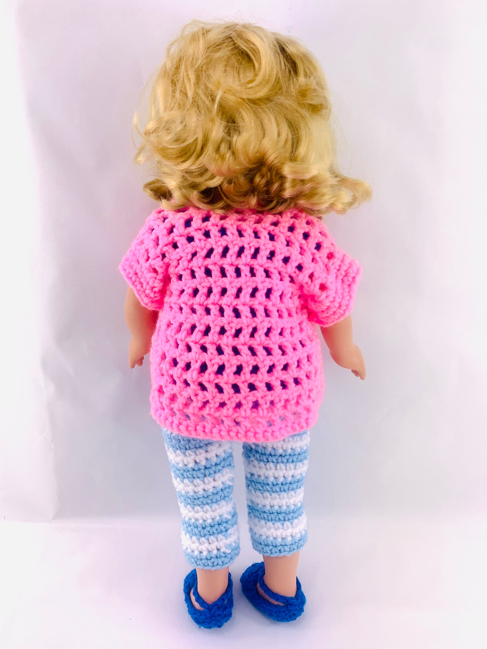18 Doll Kinley Casual Pant Set Crochet Pattern 18 Inch | Etsy