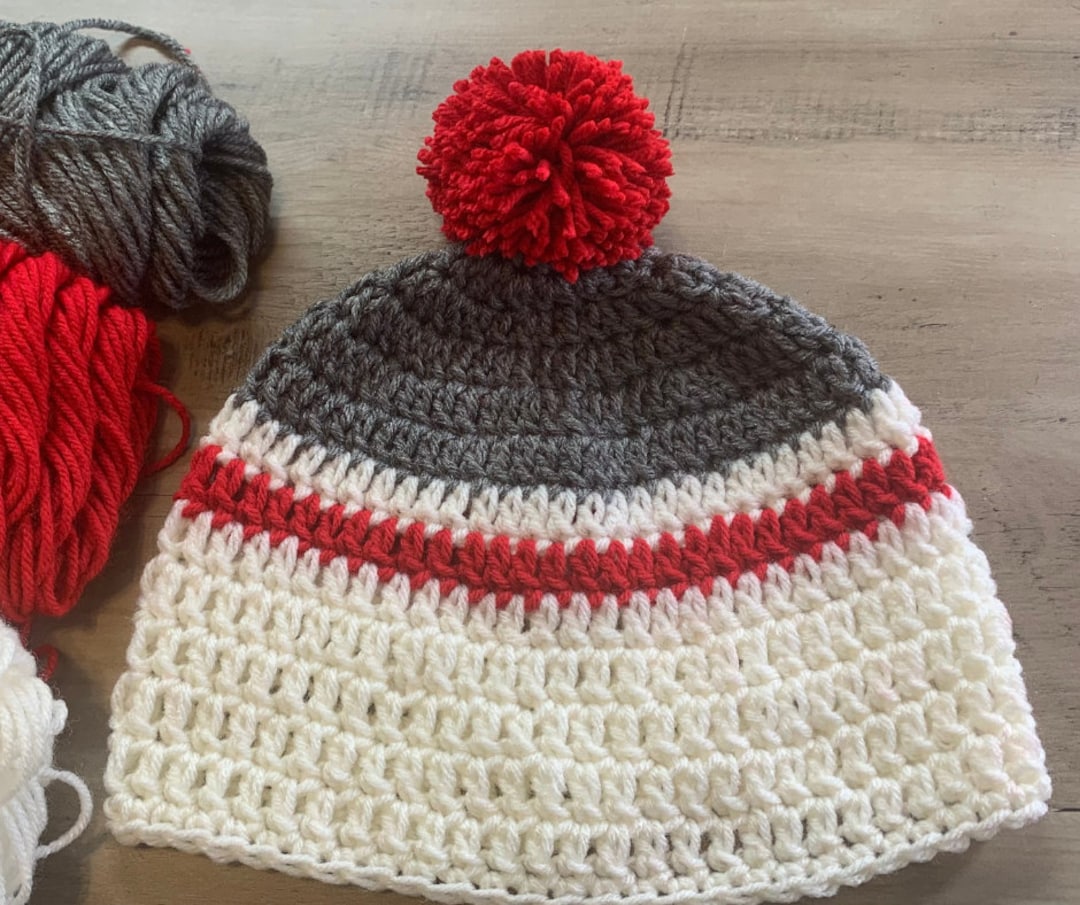 Sock Monkey Hat Crochet Pattern, Crochet Hat Pattern for the Family ...