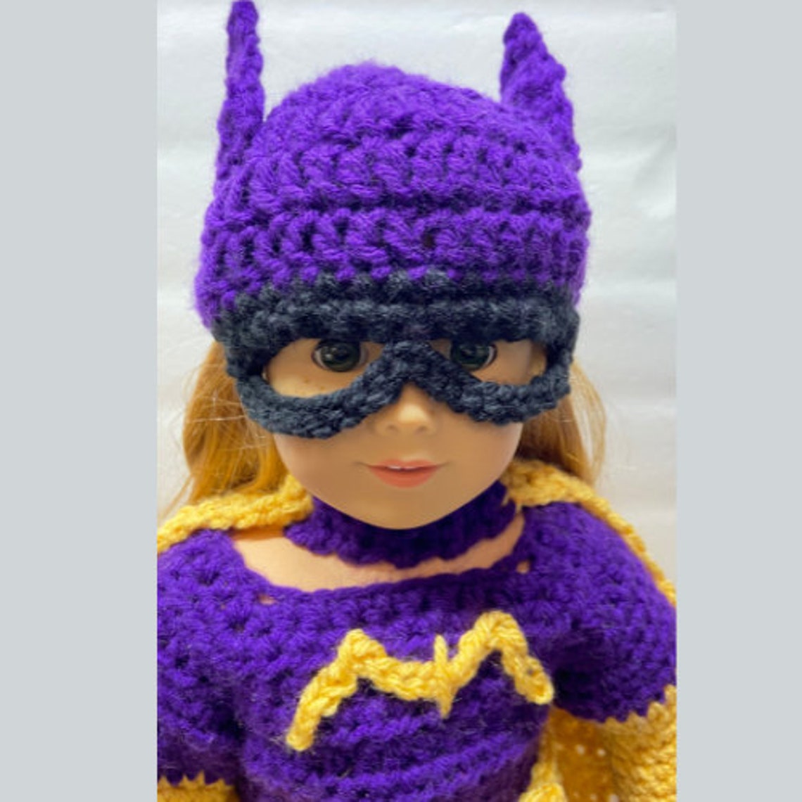 18" Doll Bat Girl Costume Crochet PDF Pattern, Doll Clothes Pattern ...