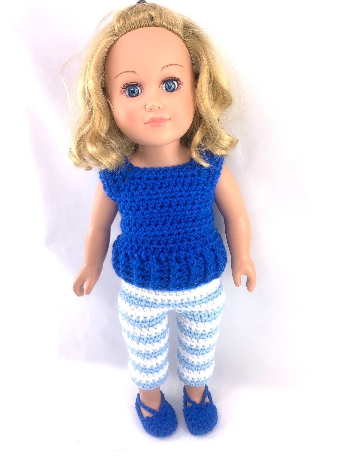 18 Doll Kinley Casual Pant Set Crochet Pattern 18 Inch | Etsy