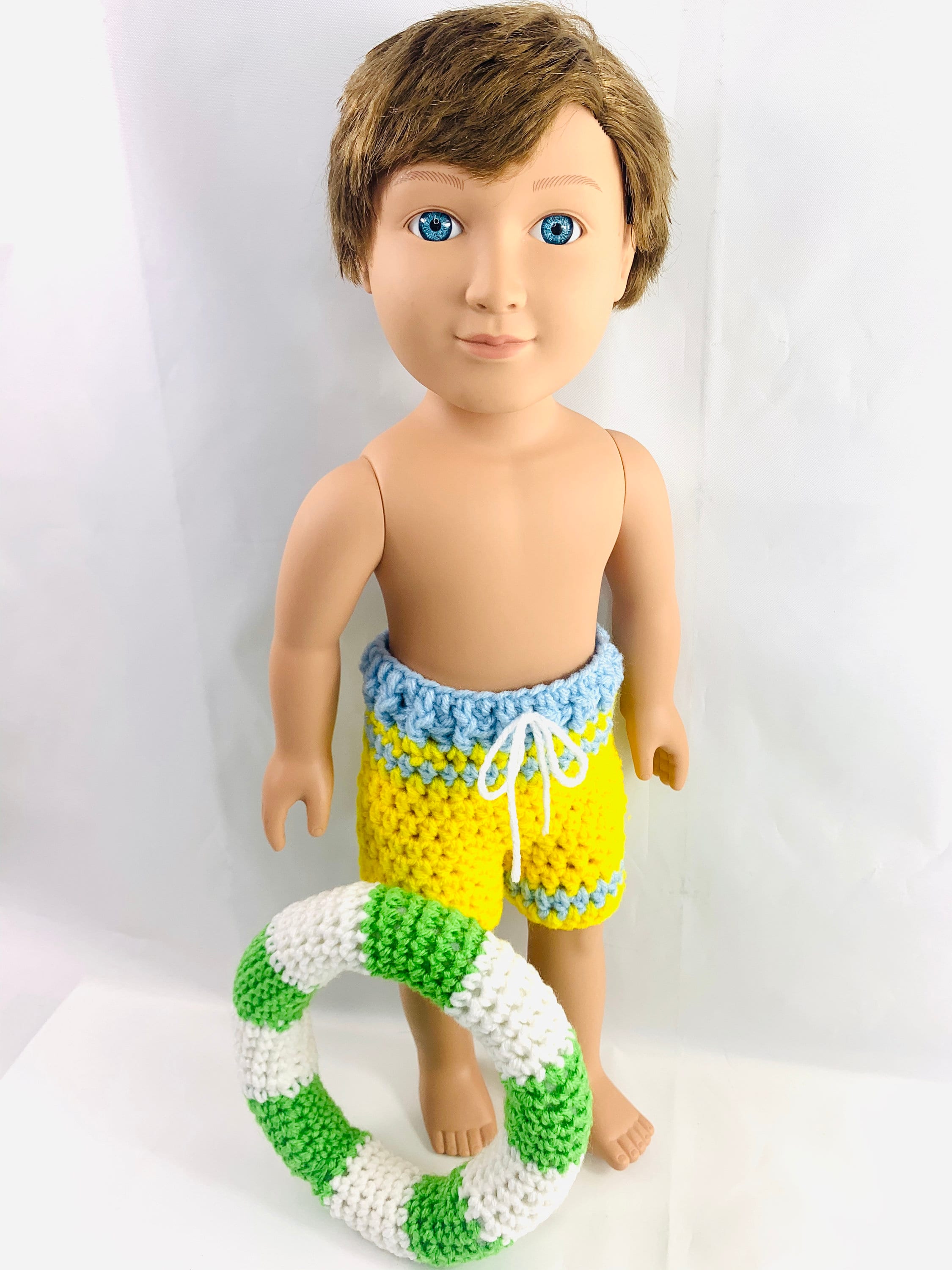 18" Doll Swimming Trunks Set Crochet PDF Pattern, Doll Swim Trunks ...