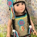 Crochet PDF Pattern to Make 18" Doll Native American Dress, Hat and ...