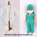 18 Doll Doctor Lab Coat Doctor Scrubs Crochet PDF | Etsy