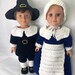 18" Doll Pilgrim Crochet Pattern, Thanksgiving Crochet 18" Doll Clothes ...