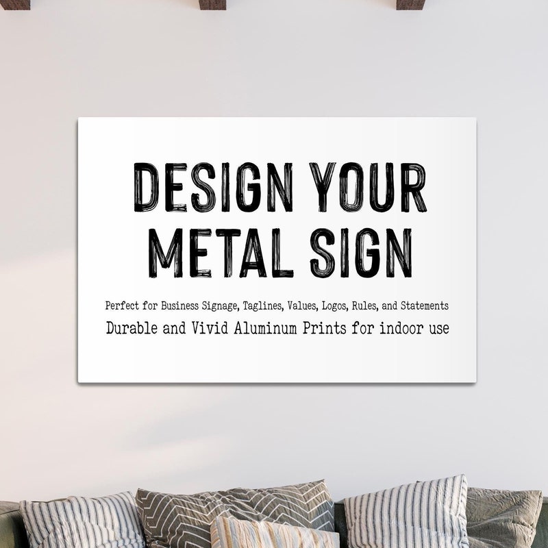 Metal Logo Sign - Etsy