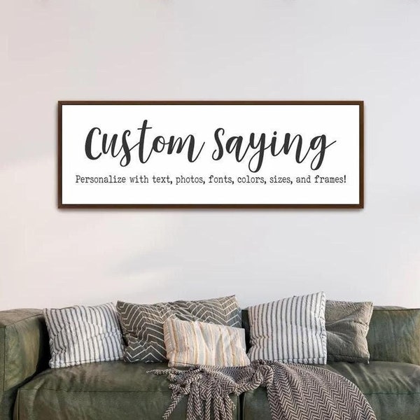 Custom Sign - Etsy