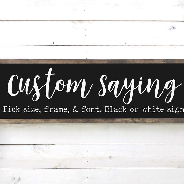 Custom Signs for Home - Etsy