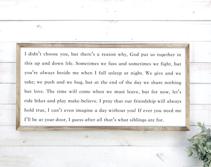 Siblings Sign, Brother and Sister Wood Sign, Kids Room Sign, Shared ...