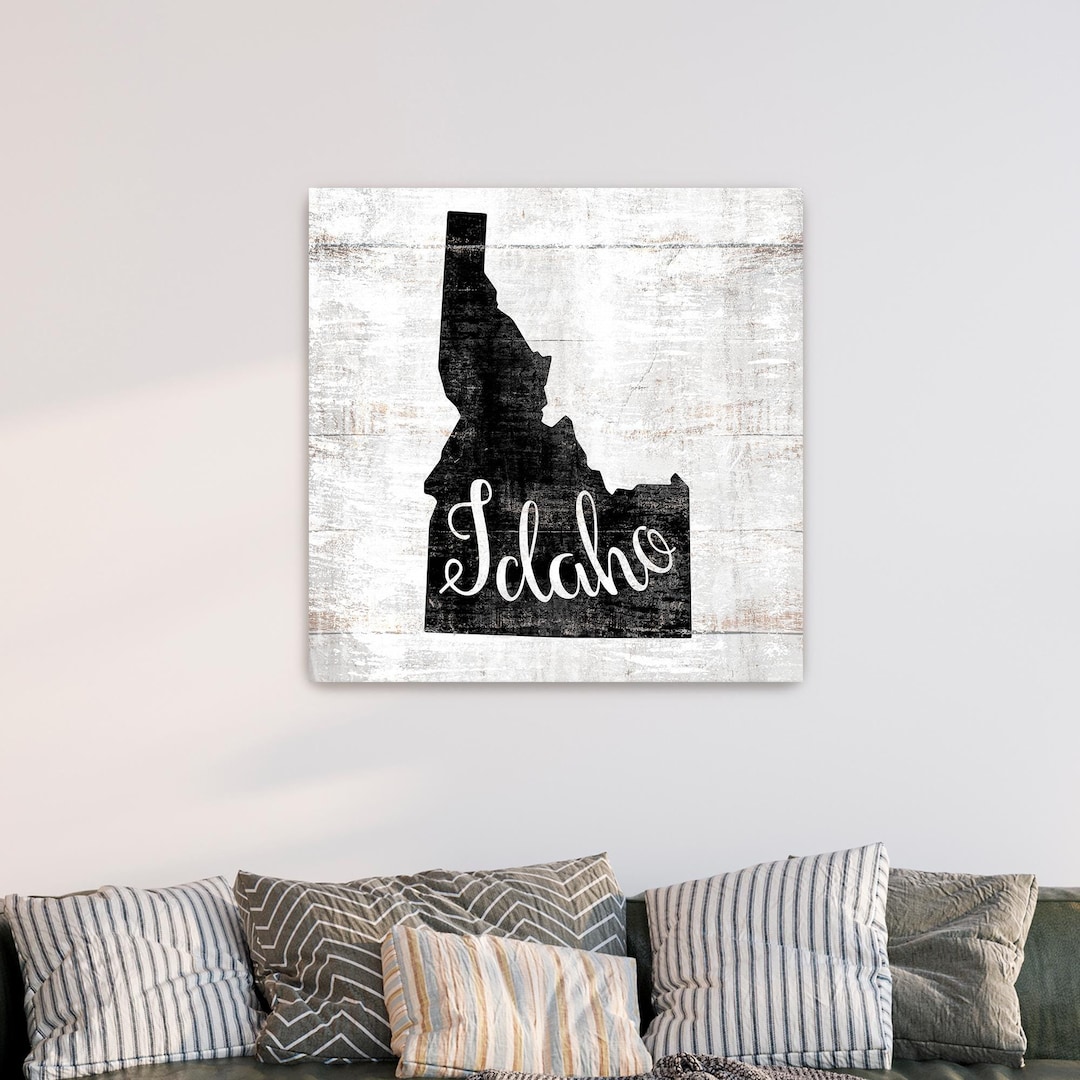 Idaho State Sign Rustic Idaho Wall Art Custom State Sign Idaho Home ...