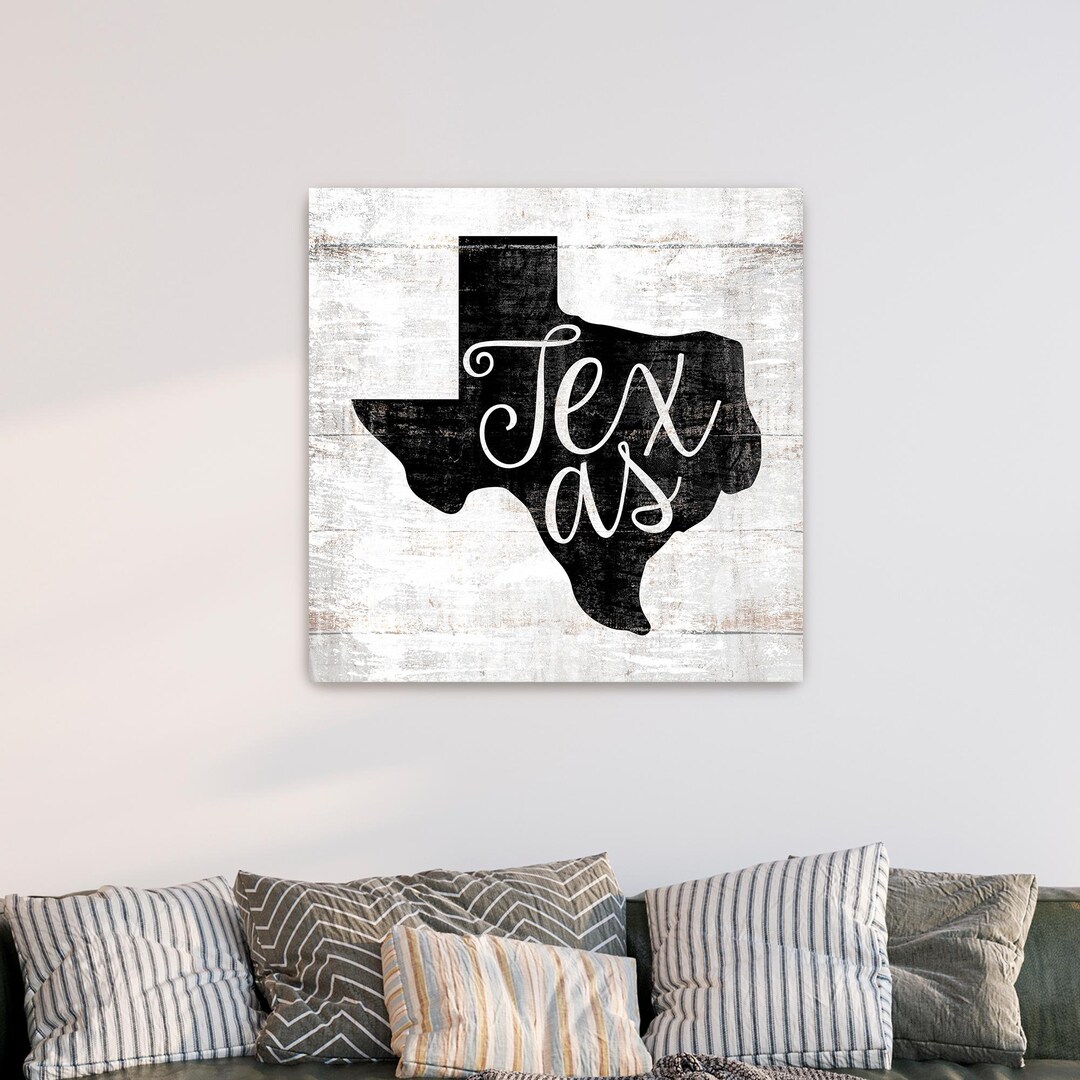 Texas State Sign Personalized Lone Star State Wall Art Rustic Home ...