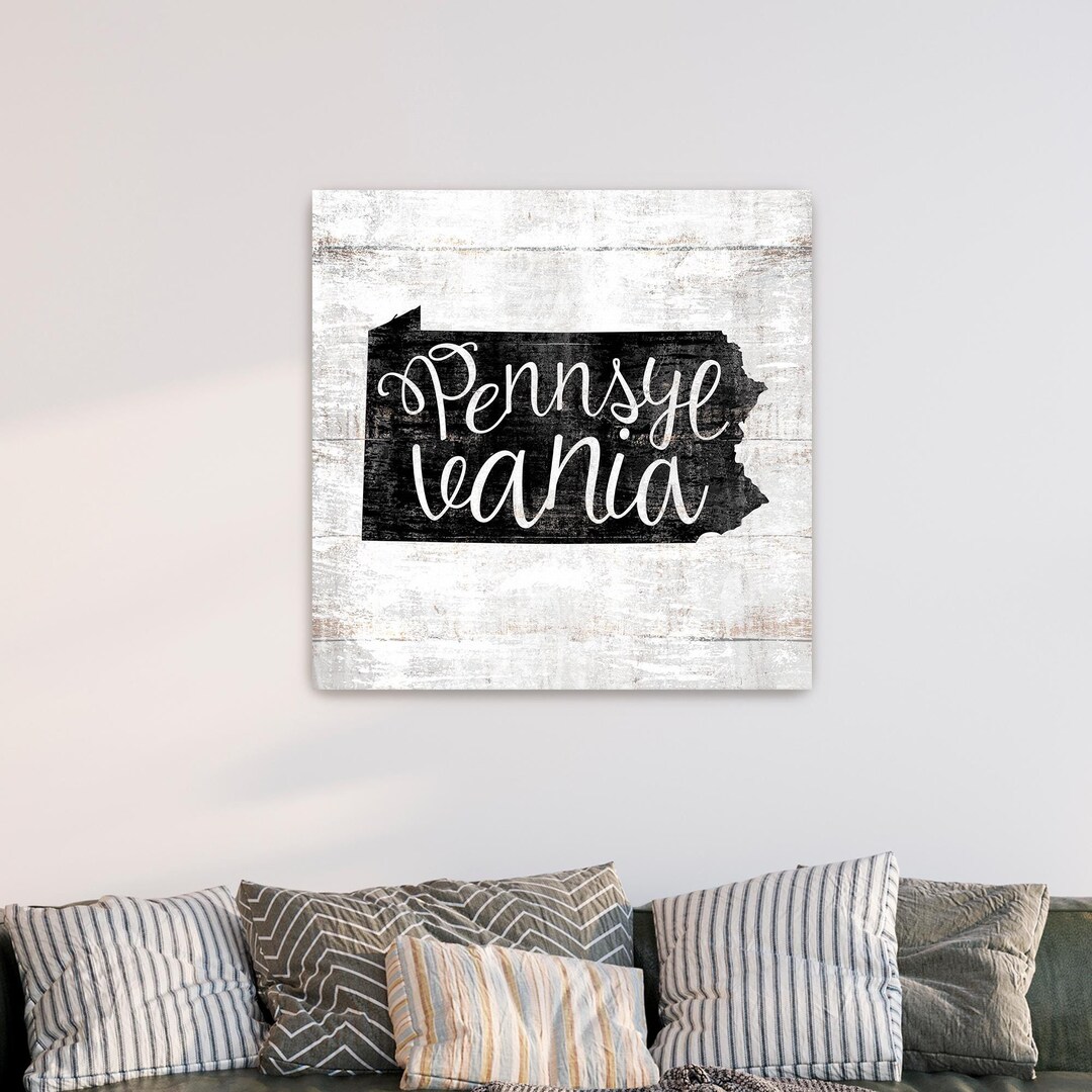 Pennsylvania State Sign Personalized Keystone State Wall Art Rustic ...